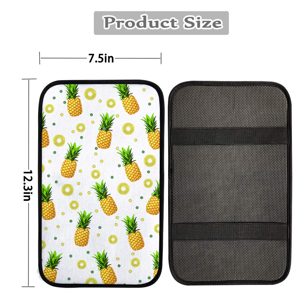 chaqlin Women Auto Center Console Armrest Cover Pad Universal Fit Soft Comfort Center Console Armrest Cushion Protector for Car Blue