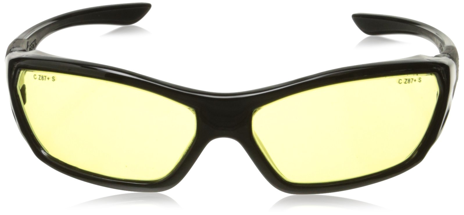 Crews ForceFlex FF120 Safety Glasses, Ballisitic Clear Lens, and Opaque Black Frame, 1 Pair