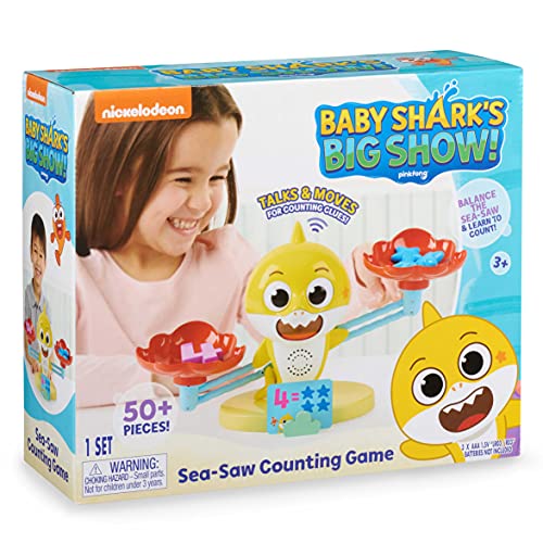 WowWee Baby Shark's Big Show! Sea-Saw-Counting Game β Educational Toy for Toddlers β Kids Math Toys
