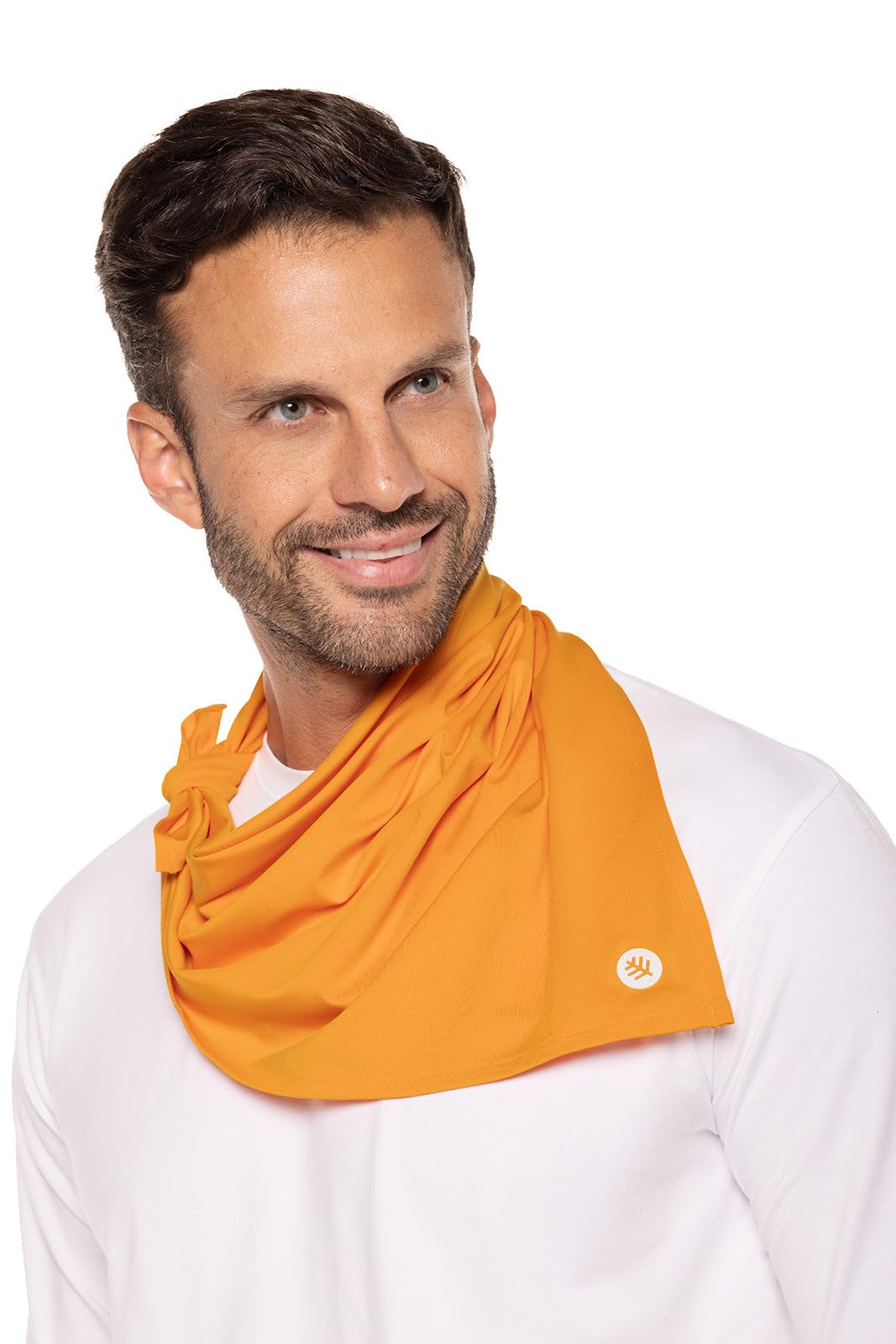 Coolibar UPF 50+ Men's Women's Virasana Performance Sun Bandana - Sun Protective (One Size- Charcoal Heather)