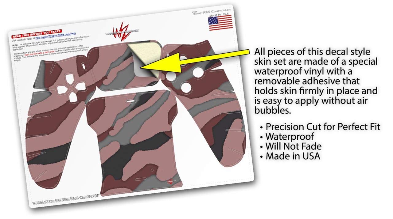 WraptorSkinz Skin Wrap compatible with Sony PS5 DualSense Controller Camouflage Pink (CONTROLLER NOT INCLUDED)