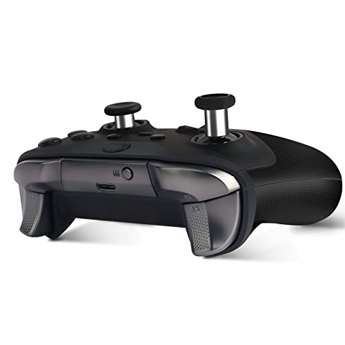 Metal Replacement Thumbsticks for Xbox Elite Controller Series 2 Core,Component Pack Includes 4 Swap Magnetic Joysticks,4 Paddles,1 Standard D-Pads, Accessories Parts for Xbox One Elite 2(Black)