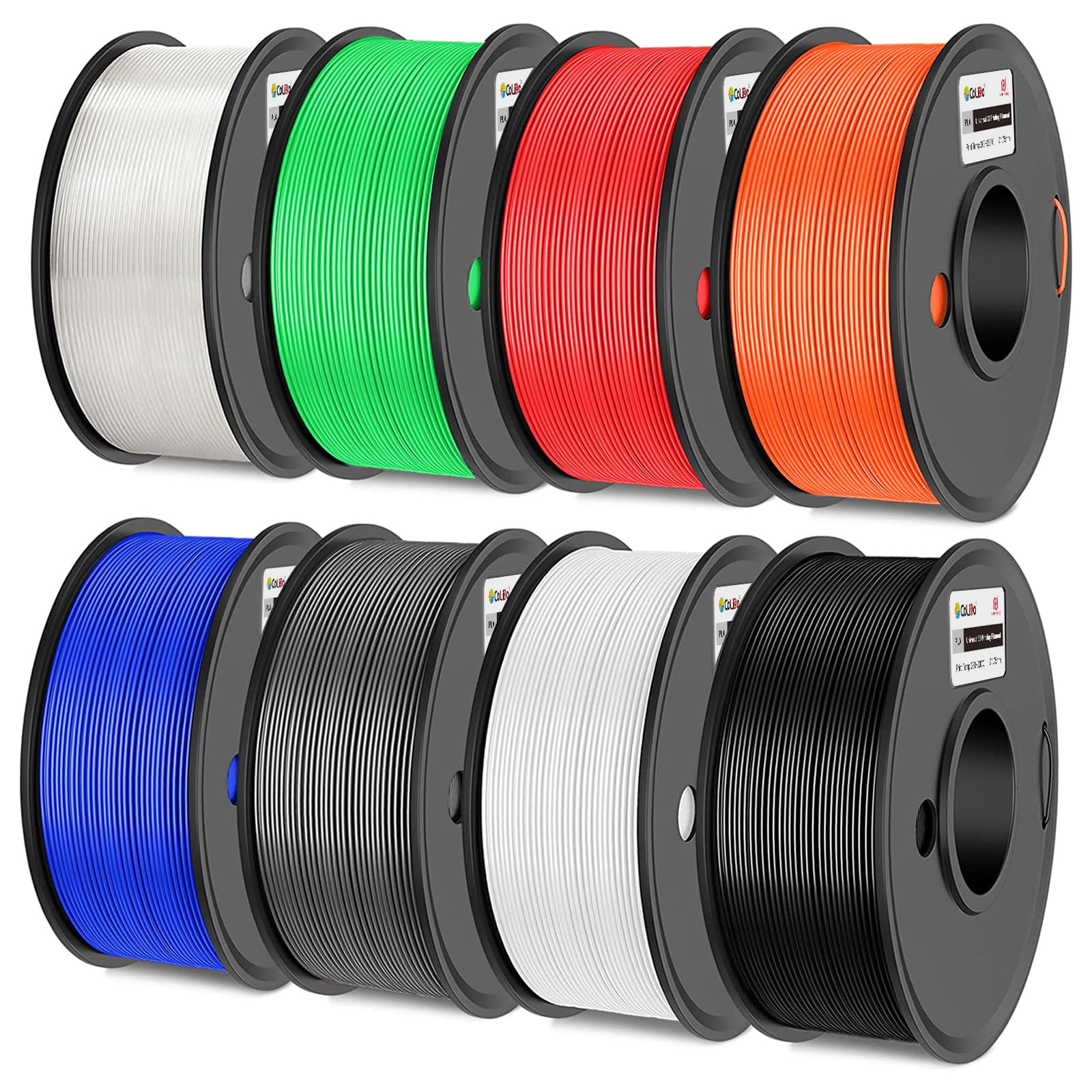 COLIDO 3D Printer Filament PLA, 1.75mm PLA Filament with +/- 0.02mm Precision, Compatible with Most FDM 3D Printers, Quality Vacuum-Sealed Consumables, 1kg Spool(2.2lbs), 330 Meters,Red PLA (1-Pack)