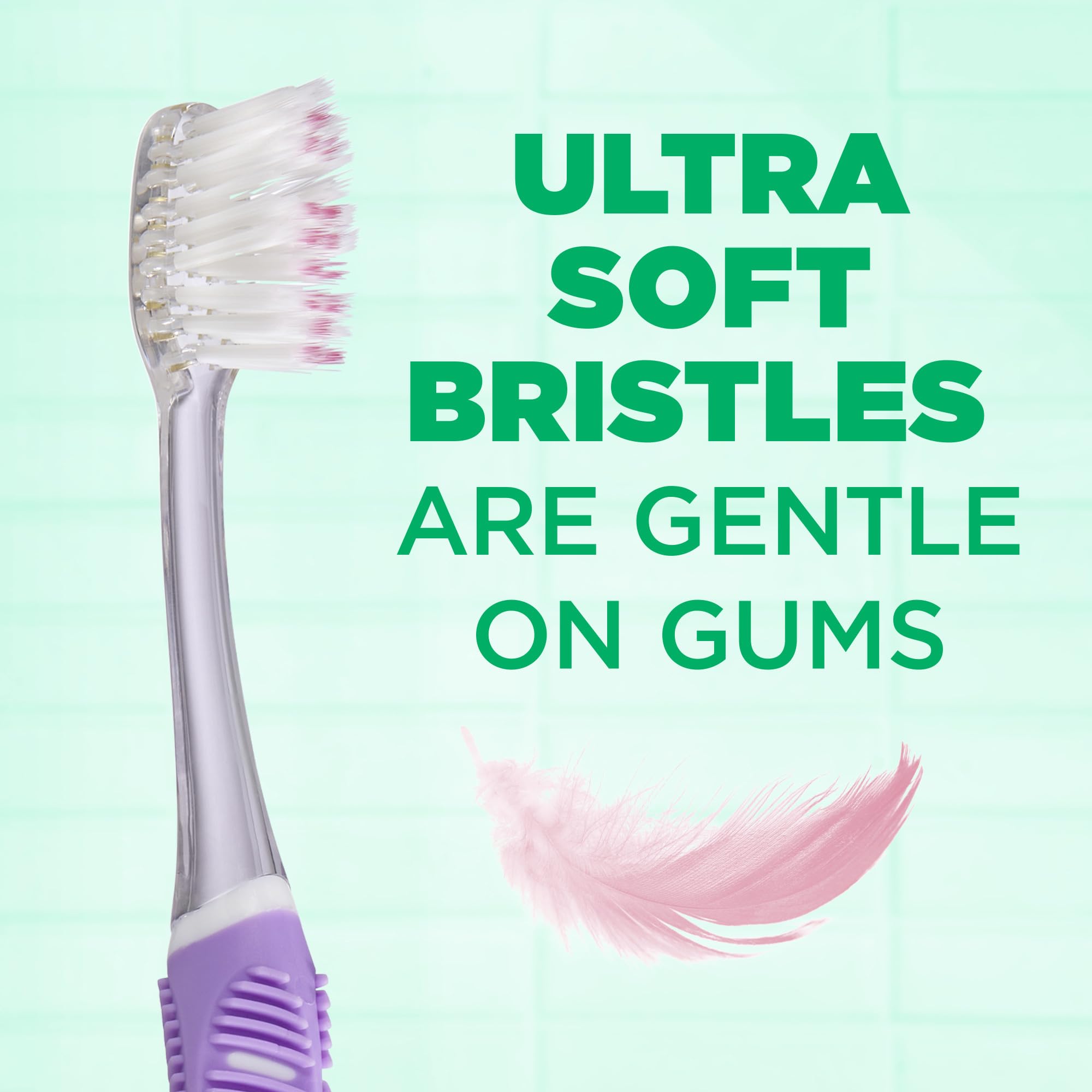 GUM Technique Deep Clean Sensitive Toothbrush, Compact Head & Ultra Soft Tapered Bristles for Adults with Sensitive, 1ct (12pk)