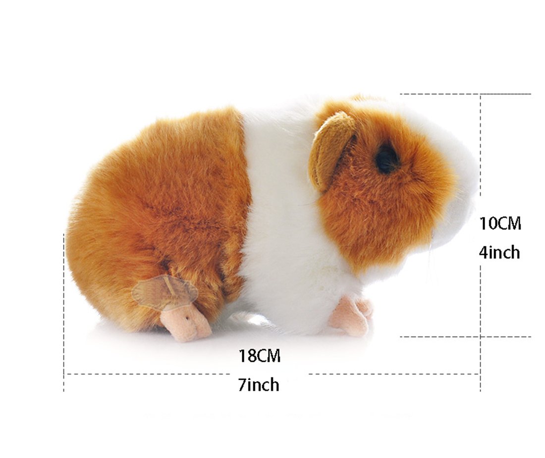 YAIRYANGTZE 2pcs Cute Plush Guinea Pig Stuffed Guinea Pig, 7 inch Plush Hamster Doll Stuffed Dutch Pig, Realistic Plush Guinea Pig