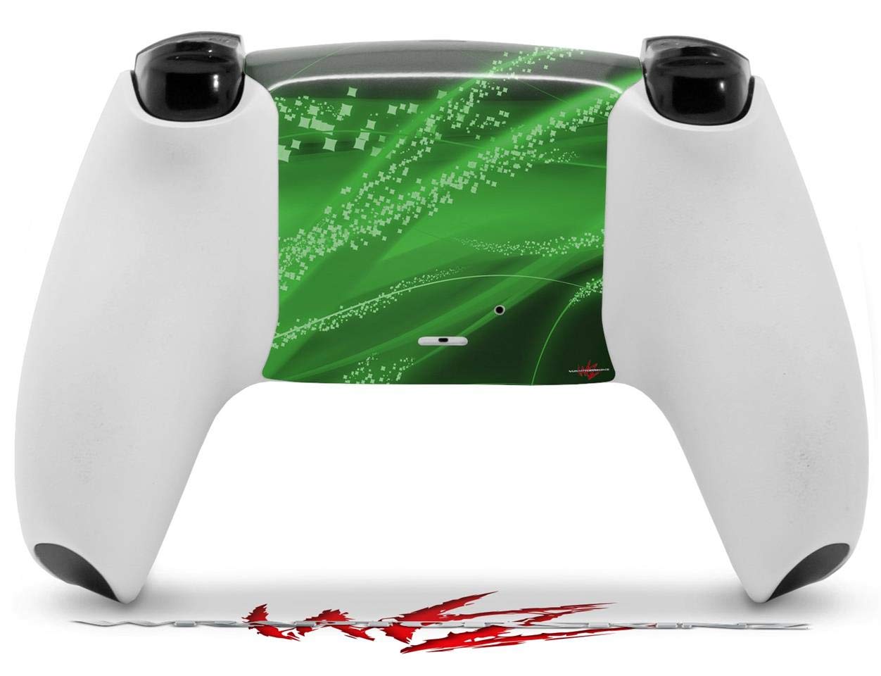 WraptorSkinz Skin Wrap compatible with Sony PS5 DualSense Controller Mystic Vortex Green (CONTROLLER NOT INCLUDED)