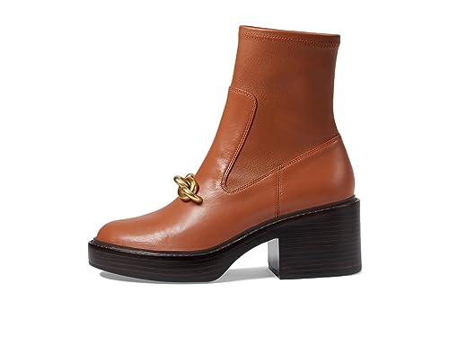 Coach Kenna Leather Bootie Burnished Amber 8 B (M)