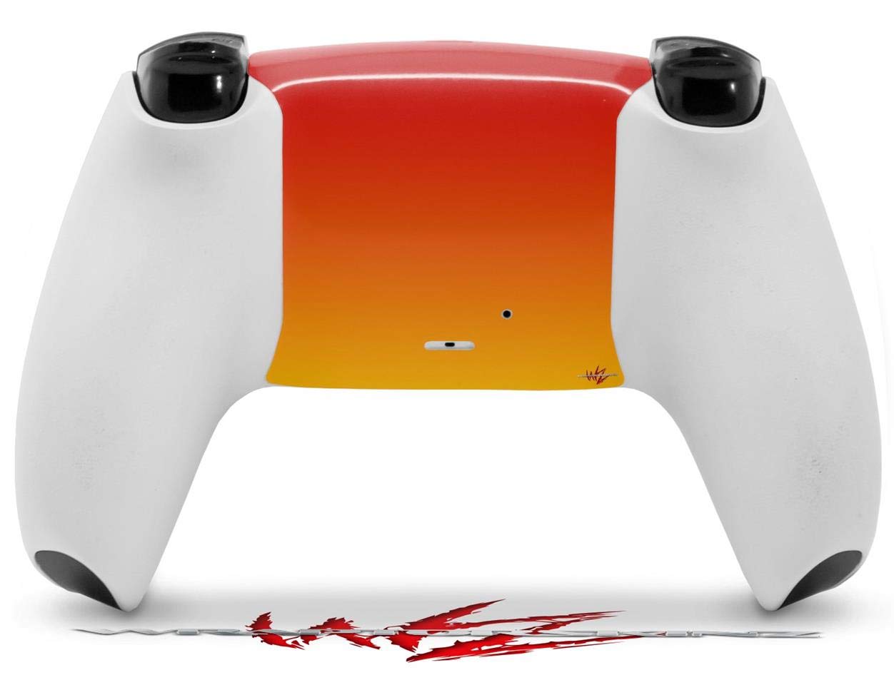 WraptorSkinz Skin Wrap compatible with Sony PS5 DualSense Controller Smooth Fades Yellow Red (CONTROLLER NOT INCLUDED)