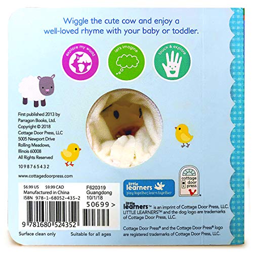 Old MacDonald Had a Farm Finger Puppet Board Book Nursery Rhyme, Ages 1-4
