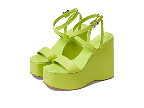 Michael Kors Paola Wedge Bright Limeade 8.5 M