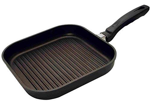 ELO Rubicast Cast Aluminum Kitchen Induction Cookware Grill Pan with Durable Non-Stick Coating, 11-inch