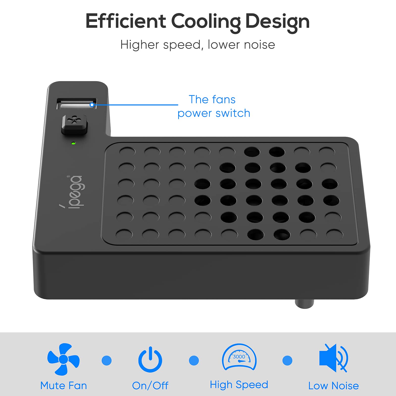 Cooling Fan for Xbox Series X - Upgrade Game Console Cooler Cooling System with USB Hub Port, External Powerful Cooling Fan Offer Quiet Efficient Heat Removal for Xbox Series X Console