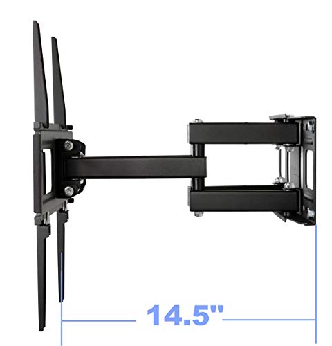 VideoSecu MW340B2 TV Wall Mount Bracket for Most 32-65 Inch LED, LCD, OLED, UHD Plasma Flat Screen TV, with Full Motion Tilt Swivel Articulating Dual Arms 14" Extend,400x400mm,100 LBS WR9