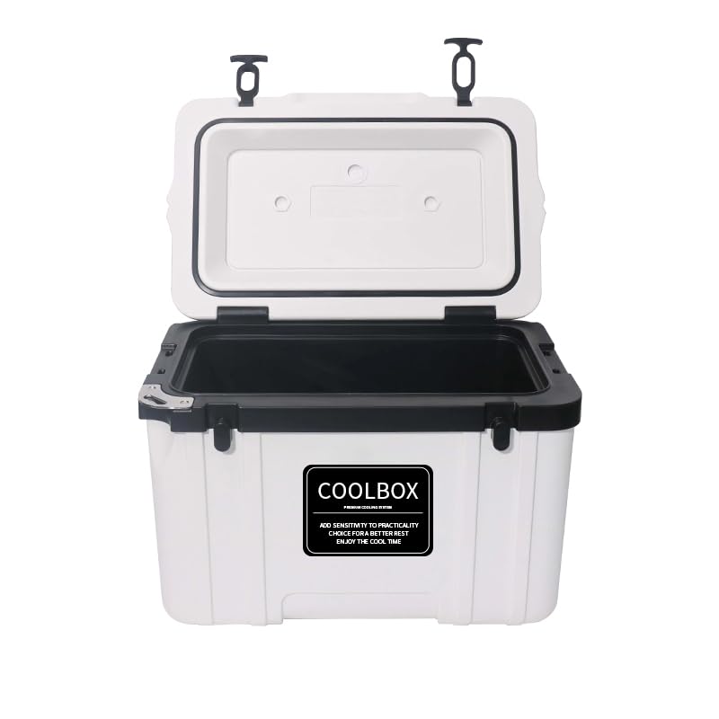 Coolriver Cooler,Heavy Duty ice Chest, 27quart, White