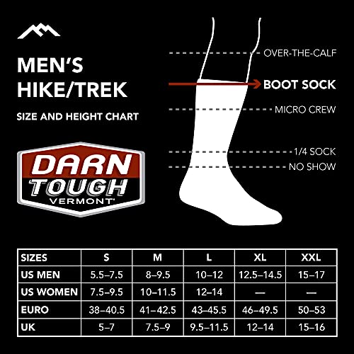Darn Tough Men's Run 1/4 Ultra-Lightweight with Cushion - Large Fatigue Merino Wool Socks for Running