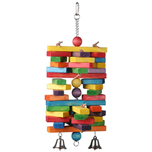 Super Bird Creations SB477 XL Woodpile Bird Toy, Large/XL Bird Size, 19" x 8"
