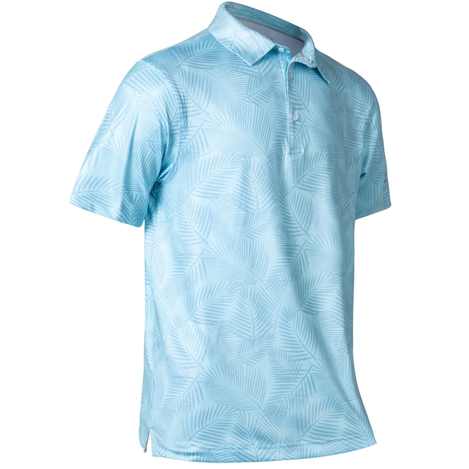 Ephemoca Men's Performance Dry Fit Golf Shirt, Quick-Dry Short Sleeve Polo, Moisture Wicking Sky Blue M