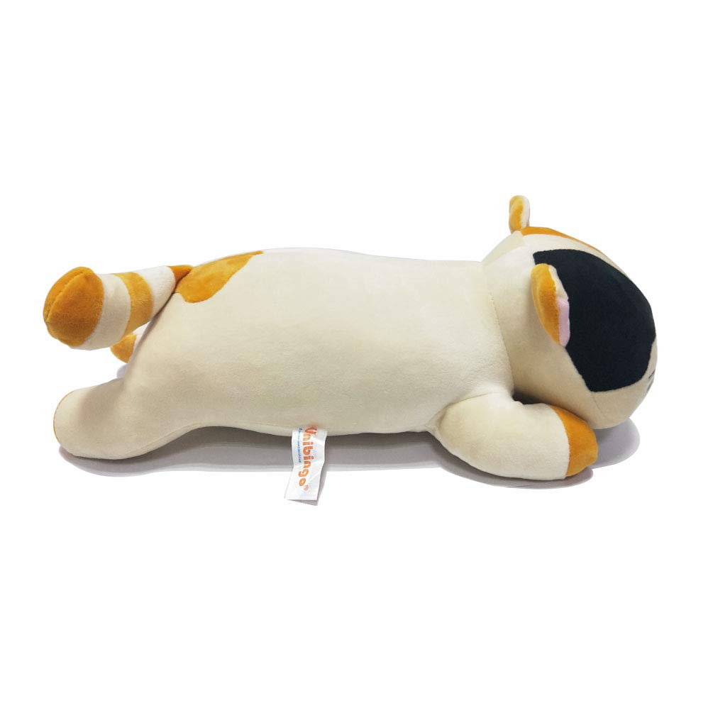 UNIBINGO 14.5" Calico Cat Plush Stuffed Animal Kitten Hugging Pillow, Small Mini Plushie for Kids