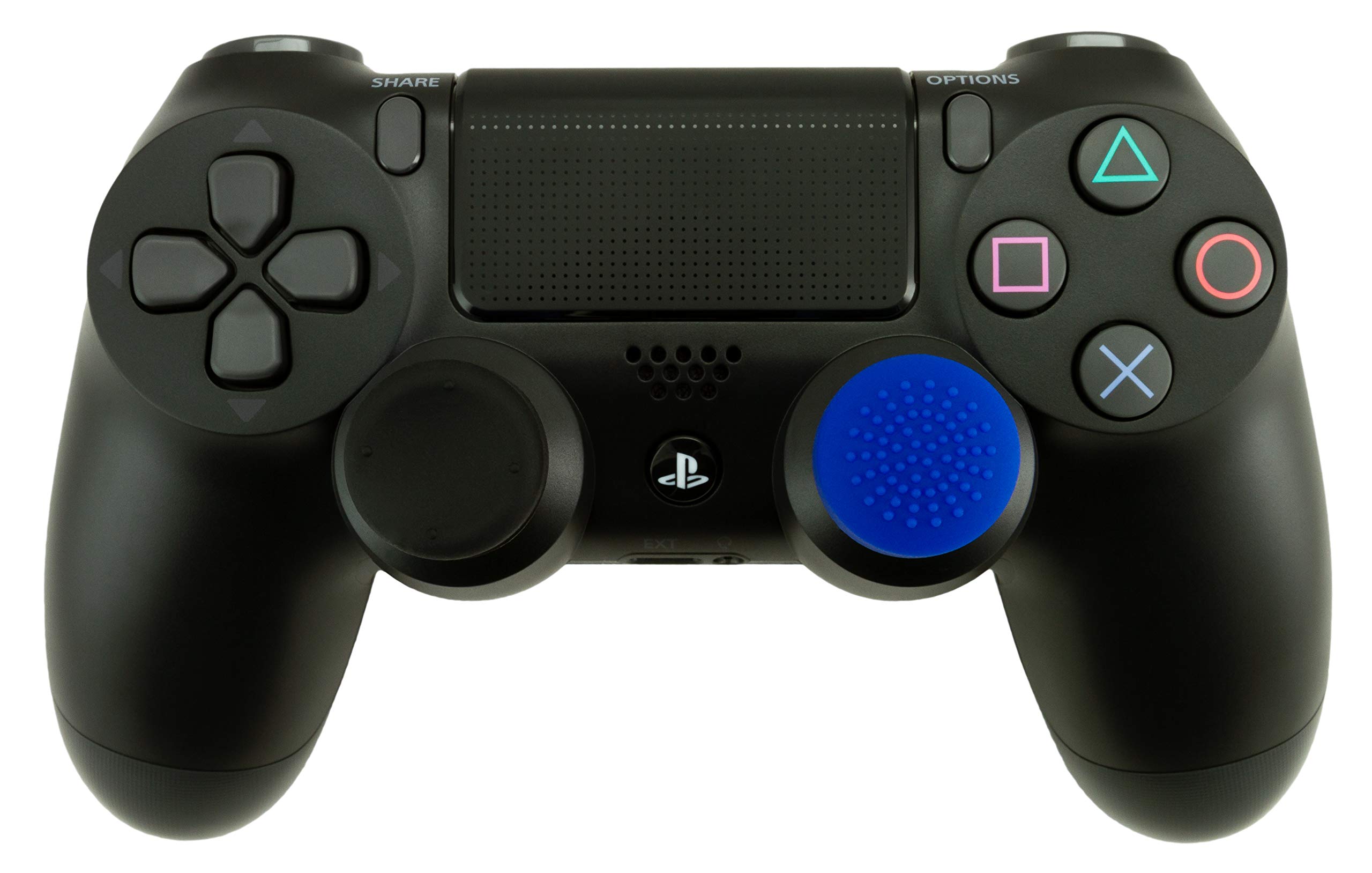 YoK PlayStation 4 Pack of 4 Pro Grips Compatible With PS4 DualShock Controllers - Blue and Black