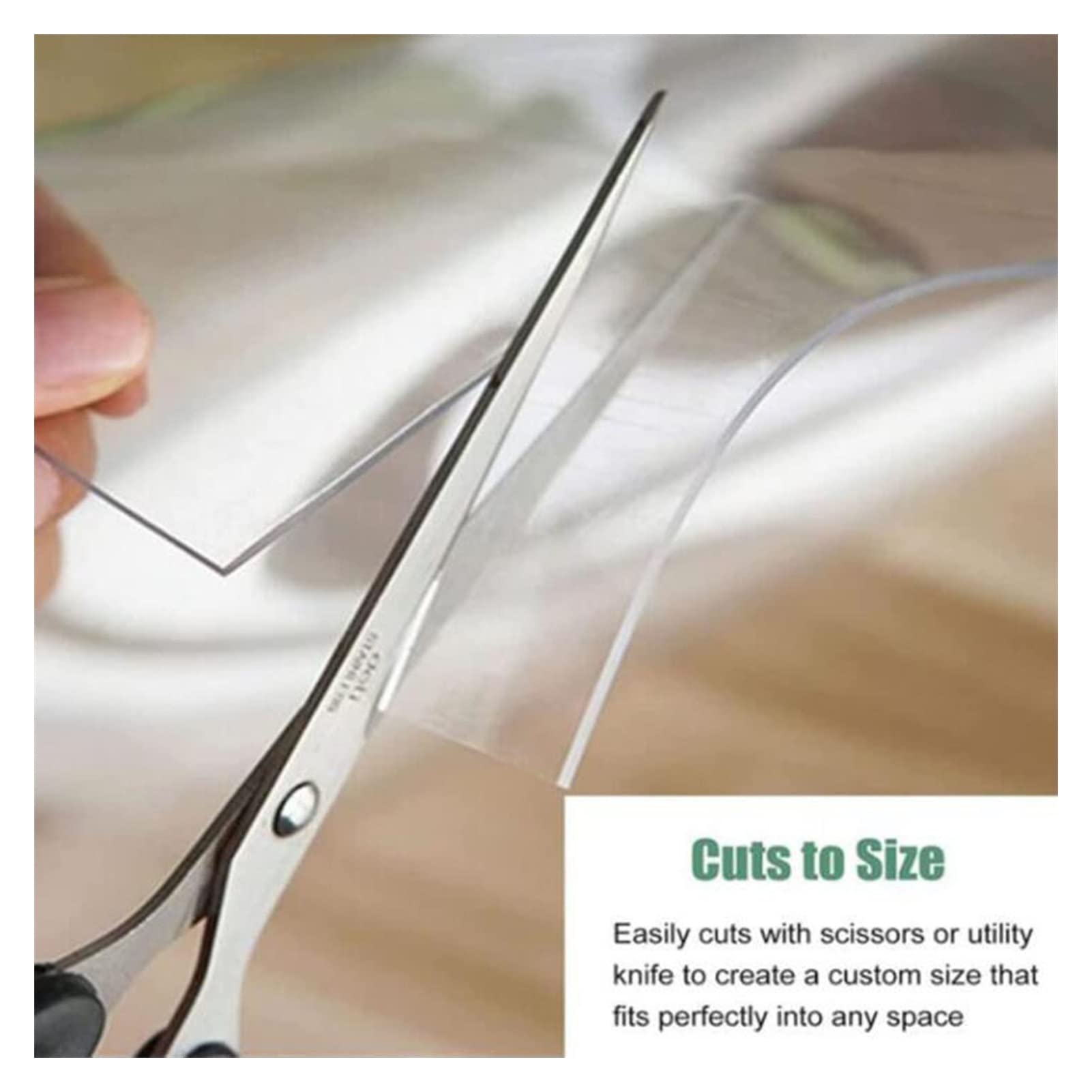Clear PVC Desk Chair Mat Chair Mat,PVC Non-slip Transparent Rectangle Floor Protector,Home Office Anti Scratch Rolling Chair Mats,for Carpet,Under Tables,FurnitureThick 1mm,100-600cm length,Non-slip E