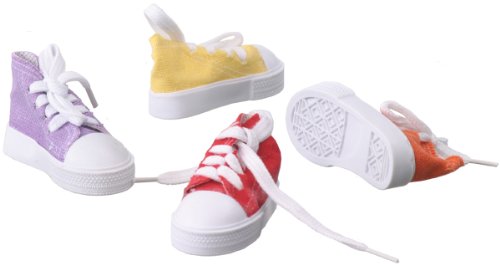 Super Bird Creations SB1058 Sneakers Bird Foot Toy, Medium/Large Bird Size, 4 Pack