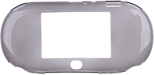 TPU Protective Silicone Case Skin Cover Shell for Playstation PS Vita 2000 PSV 2000 (Clear Black)