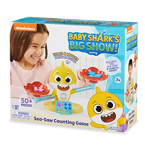 WowWee Baby Shark's Big Show! Sea-Saw-Counting Game β Educational Toy for Toddlers β Kids Math Toys