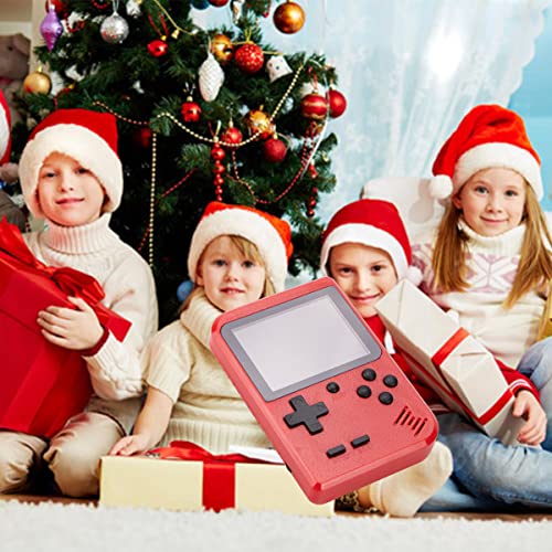 Portable Handheld Games Retro Mini Video Games,Handheld Game Console with 400 Classical FC Games 2.8" Color Screen,Birthday for Boys Girls and Adults (Red)