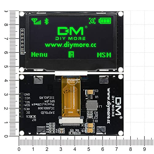 Green 2.42" 2.42 inch LCD Screen 128x64 OLED Display Module IIC I2C SPI Serial 12864 OLED Display for C51 STM32 SPD0301