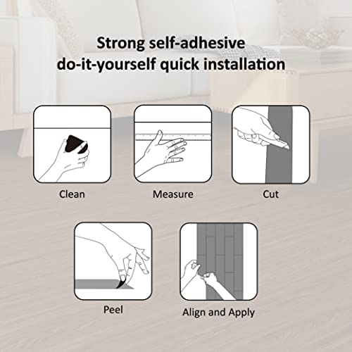 Mysflosy Peel and Stick Floor Tiles, Self-Adhesive Luxury Vinyl Flooring Plank,6x36inch 36pack 54 Sq.Ft, Waterproof DIY Deep Wood Grain Planks Easy to Install for Kitchen, Living Room, Light Brown