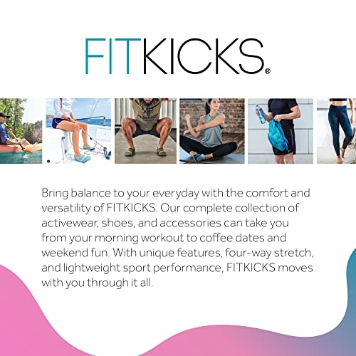 FITKICKS Crossovers Active Footwear, Foldable Shoes, Medium, Black