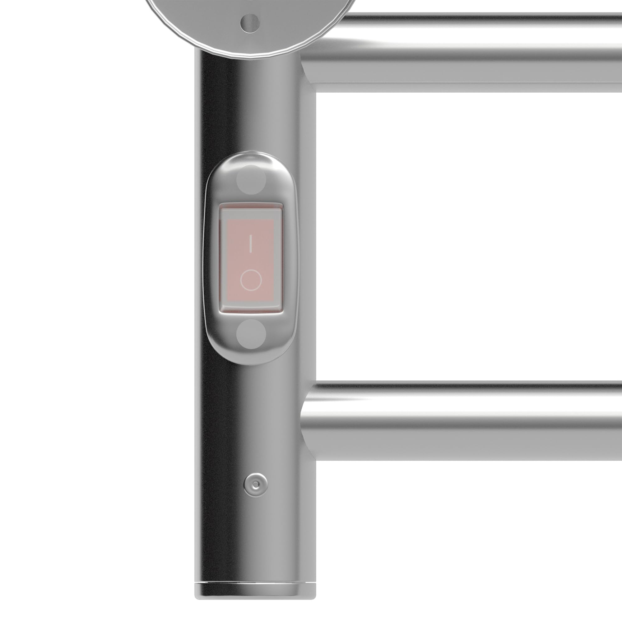 KIMORE Towel Warmer Rack 4 Bars Towel Dryer Wall-Mounted Plug-in Bath Towel Heater for Bathroom Aluminum Heated Towel Rack. Silver 20.90in