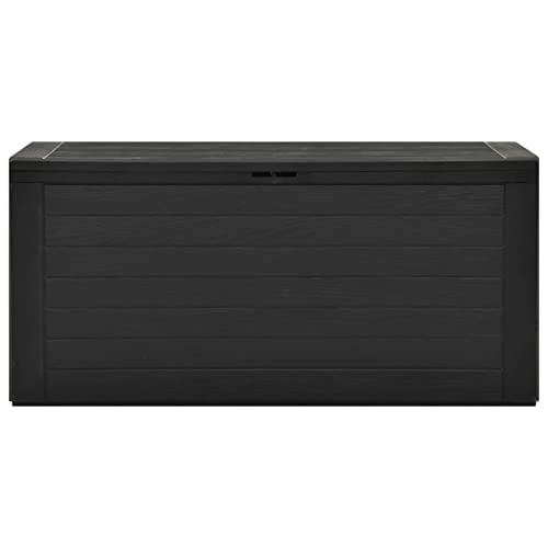 Festnight Patio Storage Box Storage Deck Box Outdoor Storage Container for Outdoor, Balcony Anthracite 45.7"x17.3"x21.7"