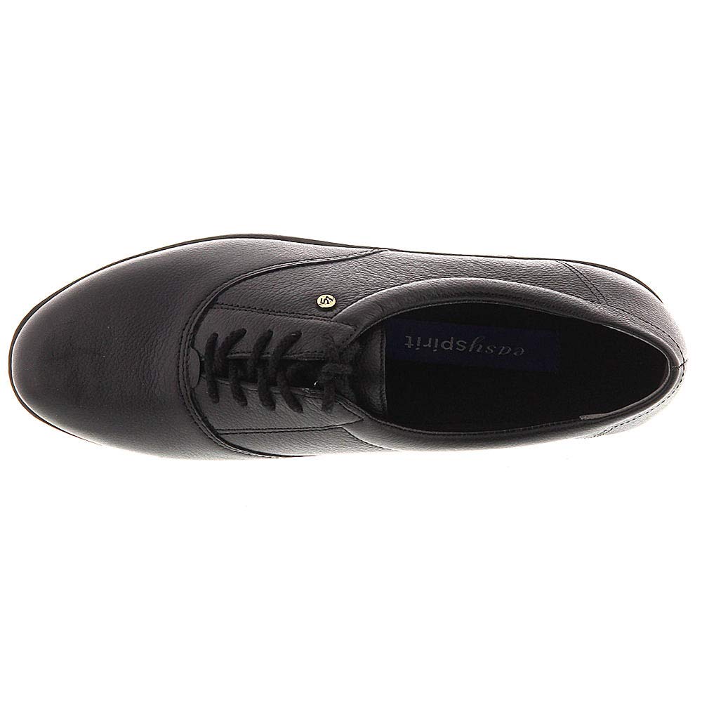 Easy Spirit Women's Motion Lace-Up,Black Leather,8.5 WW US