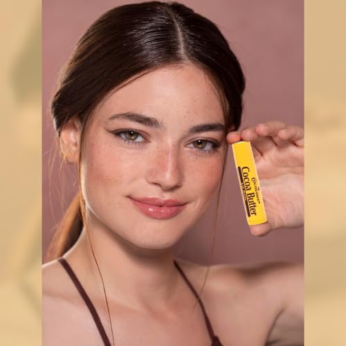 Cococare Cocoa Butter Lip Balm - The Little Yellow Stick Enriched with Natural Cocoa Butter - Conditions & Protects Lips with Hydrating Formula - 0.15oz (Pack of 5)