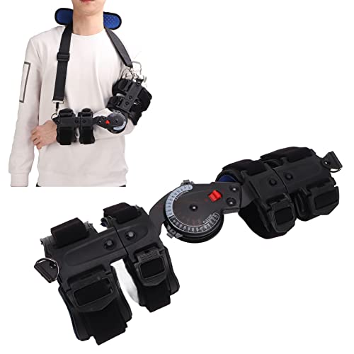Elbow Brace Stabilizer Splint, Firm Support Removable Hinged Elbow Brace Durable Adjustable for Arm Injury Recovery (Left Hand)