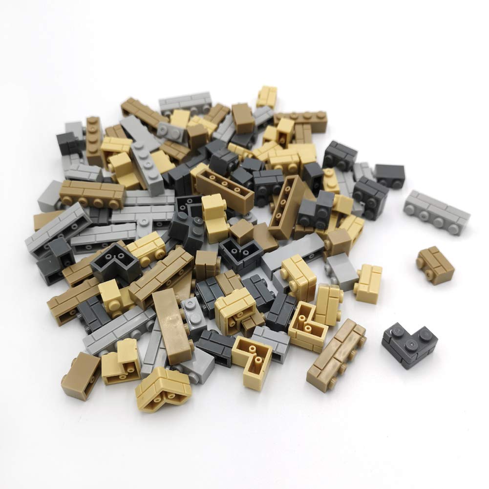 ZHX DIY Block Wall Brick Block City Building Brick Parts and Pieces Compatible with Major Brands Blocks Kid Creative Toys Gifts 120 PCS Multi Color
