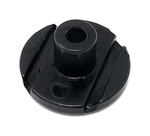 Vintage Forge Black Tall Round Slotted String Retainer Guide Tree for Fender Precision Jazz Style Bass Guitars and Others with Screw BSR10-BLK