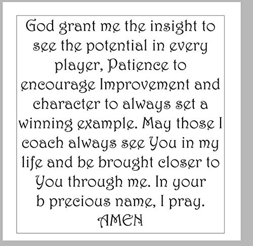 Cheerleading Coaches Prayer, Cheer Coach, Religious Gift, 8x10 print PRINTED on PHOTO paper