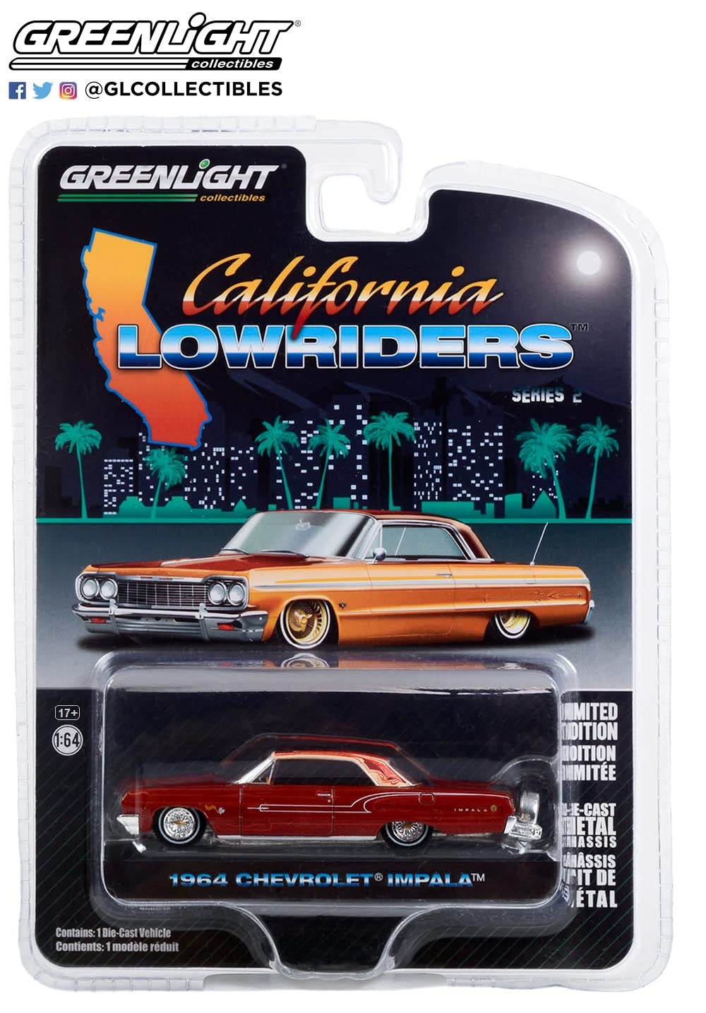 Greenlight 63030 Complete Set of Six (6) California Low Riders Series 2 Diecast Models 1:64 Scale