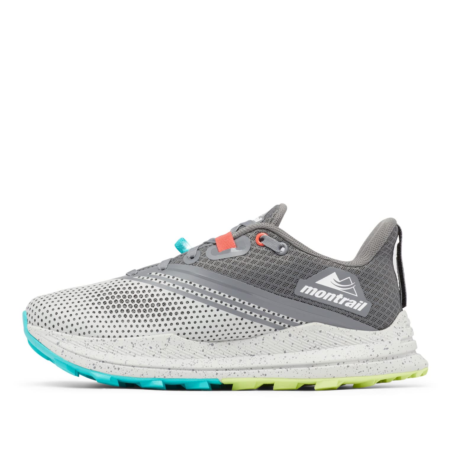 Columbia Women's Montrail Trinity FKT, Grey Ice/Bright Aqua, 6