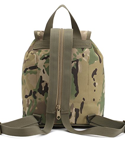 MLOLM Tactical Backpack Mini Military Rucksack Water Resistant Backpack for Mens 10L