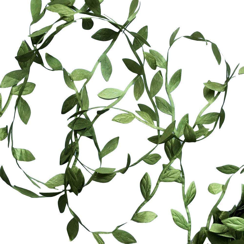 OFNMY Artificial Vines 132 Ft/40M Fake Hanging Plants Leaf Garland Silk Ivy Artificial Balloon Greenery Home Wall Garden Wedding Party Wreaths Decor