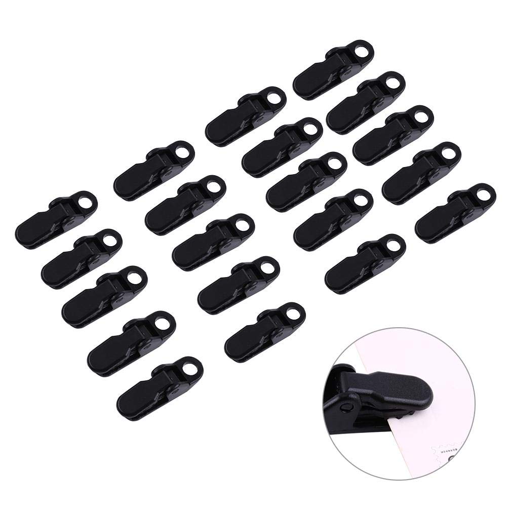 Clips for tarps,20x Cam Awning Clamp Tarp Clips Canopy Clamp Kit Tarp Clips Set Black Tent Snap Replacement for Outdoor Cam Tent, Awning, Caravan