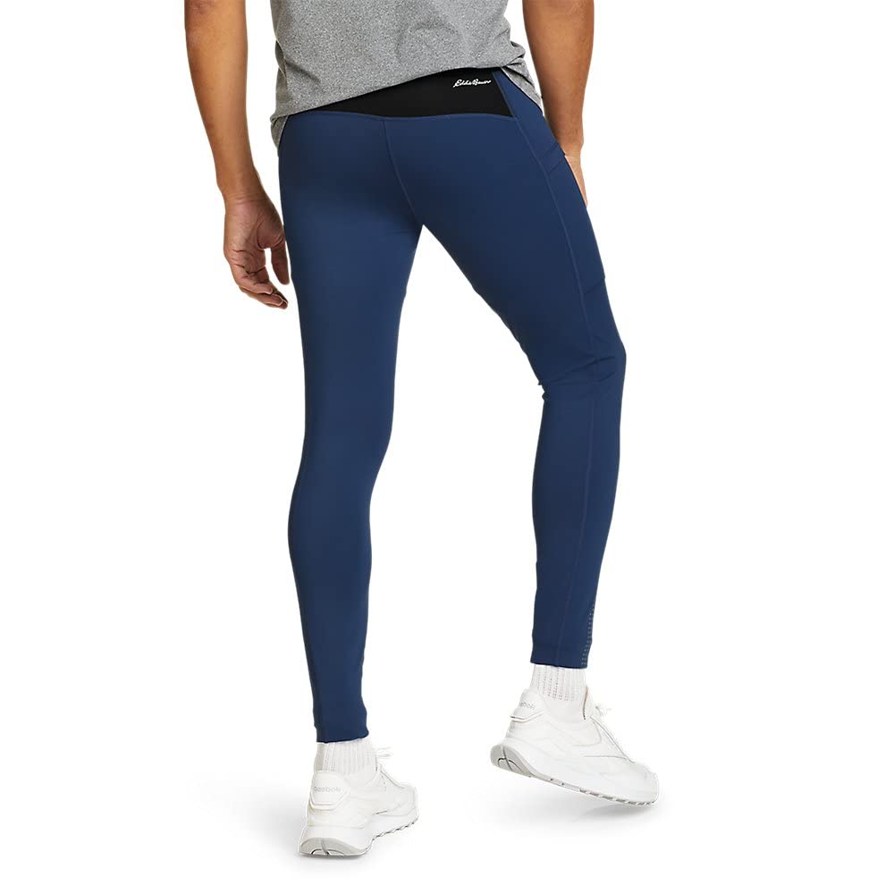 Eddie Bauer Men's Resonance Active Tights, Medium Indigo, Small