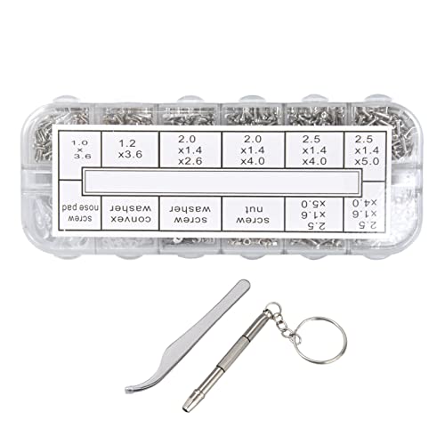 Okuyonic Repair Screws Set, Reliable Convenient Glasses Screws for Tablet
