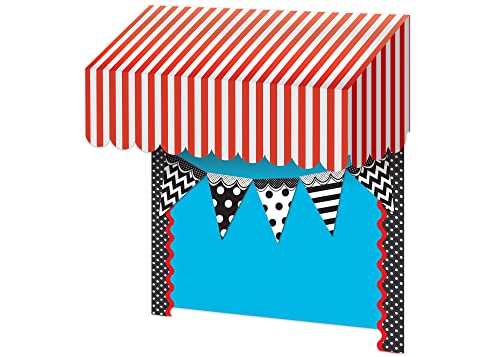 Teacher Created Resources Red and White Stripes Awning (77165) 24x12.5 in