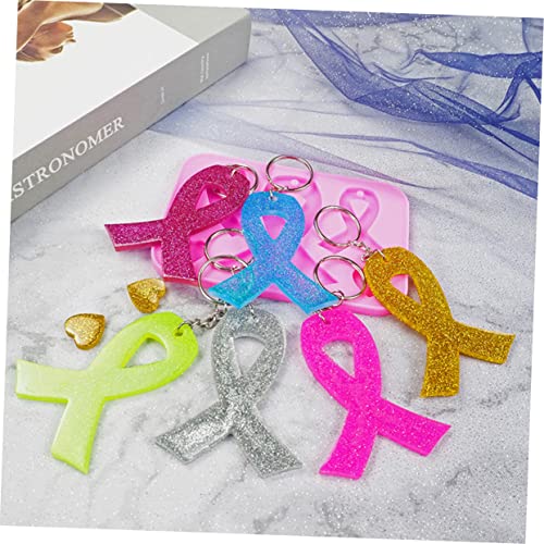 COHEALI 11pcs Bow Mold Earring Kit Soap Mold De para Gelatinas Key Chain Resin Keychain Molds Ribbon Key Chain Mold Keychain Mold Kit Ribbon Shape Mold Rosy Crystal Epoxy