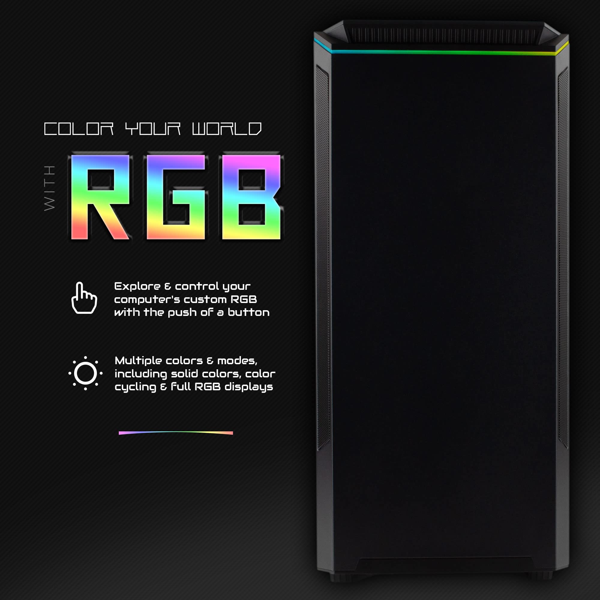 Periphio Reaper Gaming PC Computer | AMD Athlon 3000G | Radeon Vega 3 iGPU (2GB) | 500GB SSD (Solid State) | 16GB DDR4 RAM | HD 1080p Gaming | Windows 10 Home Gaming Desktop (Athlon 3000G)