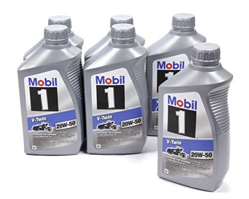 Mobil 1 V-Twin 20 W50 112630 Pack of 6 Quarts